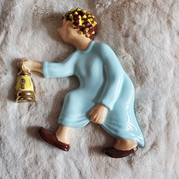 Art | Vintage Arnel Race To The Outhouse Ceramic Chalkware Outhouse Ma ...